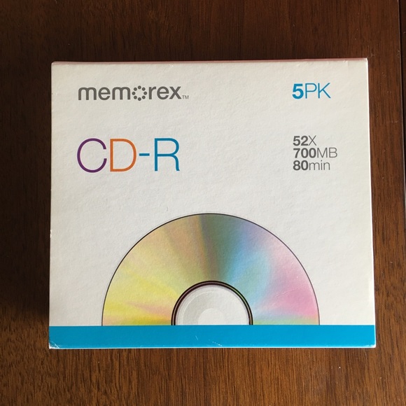 Memorex | Media | Memorex Cdr 5 Pkpaq 52x 70mbmo 80 Min | Poshmark